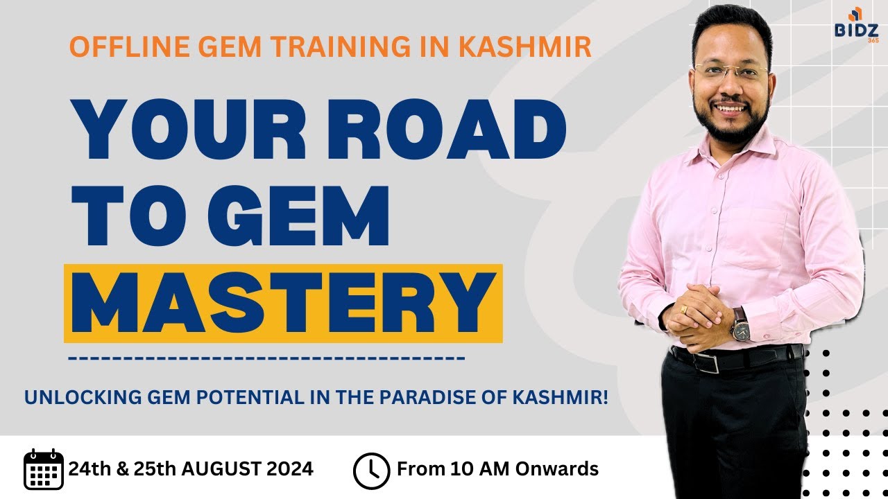 Offline GeM Training in KASHMIR! - YouTube