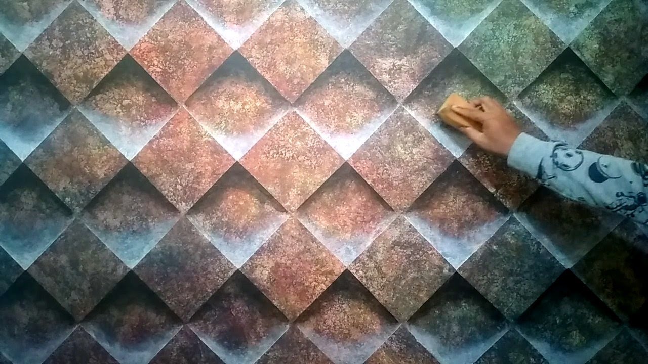 TERNYATA MUDAH || BUAT MOTIF GRANIT 3D || DENGAN MAL CETAKAN SIMPLE ...