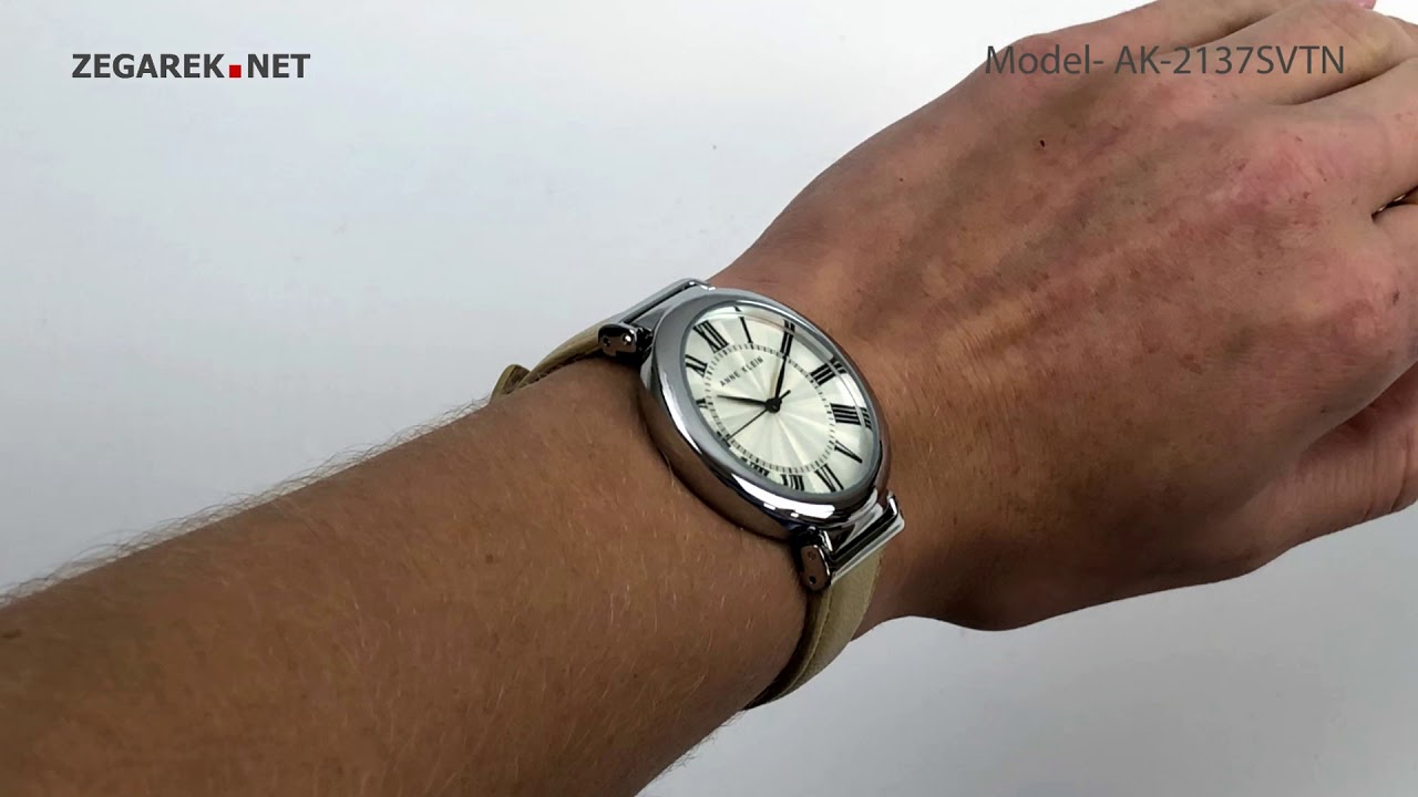 Anne Klein Pasek AK-2137SVTN - Zegarek.net - YouTube