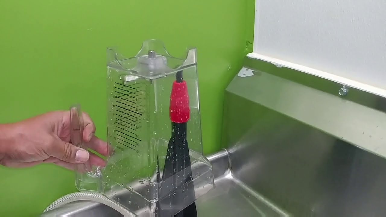 Vitamix Blendtec rapid Rinser installation blender Instalar enjuagar ...