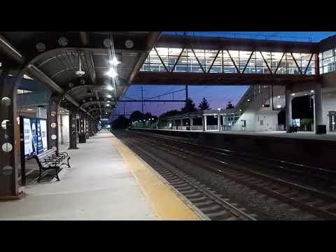 A Late Amtrak Northeast Regional 196 With Two Locomotives, Veterans Unit 642 & Horn at Hamilton ...