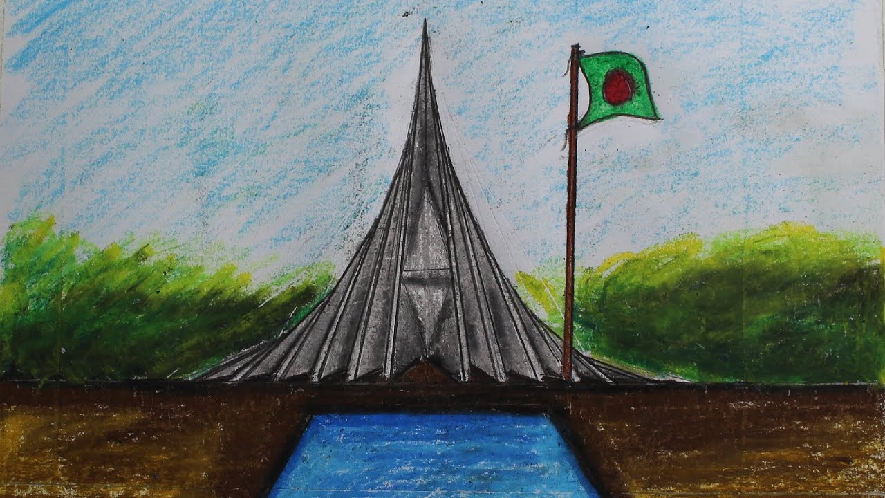 How to draw the National Martyrs || drawing the Monuments || Sriti ...