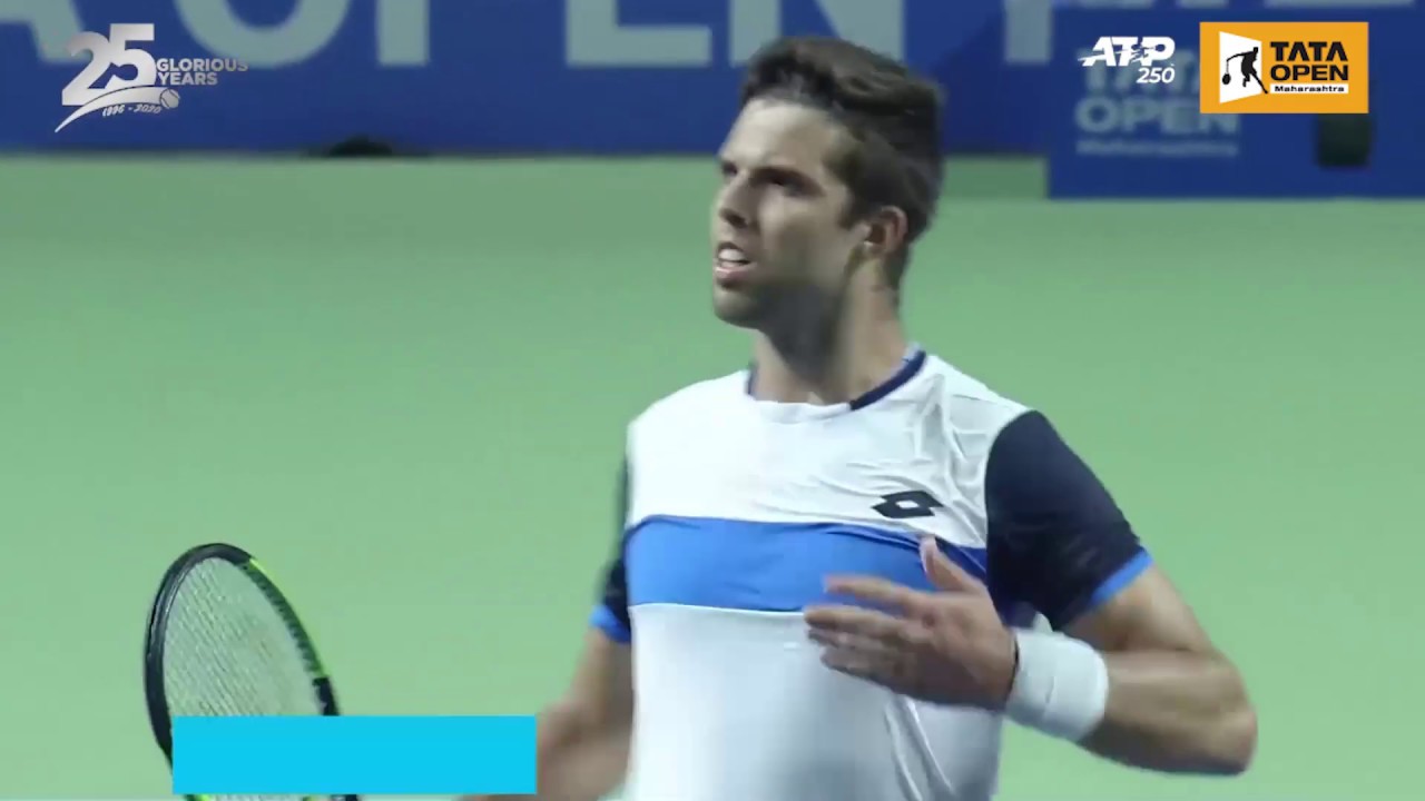 Jiri Vesely's match-winning point vs Ricardas Berankis | TOM 2020 Semi ...