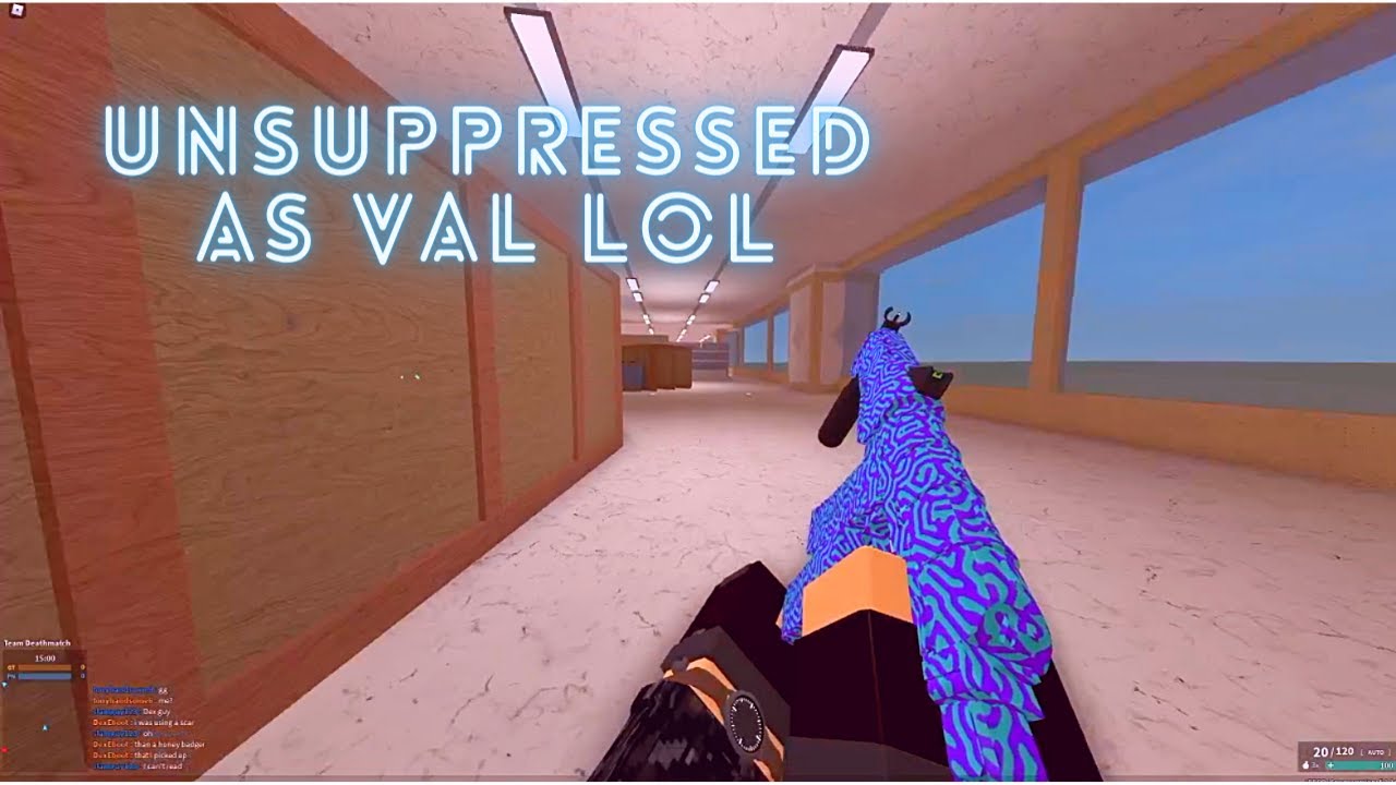 The Unsuppressed As Val lol (SR3M Roblox Phantom Forces) - YouTube