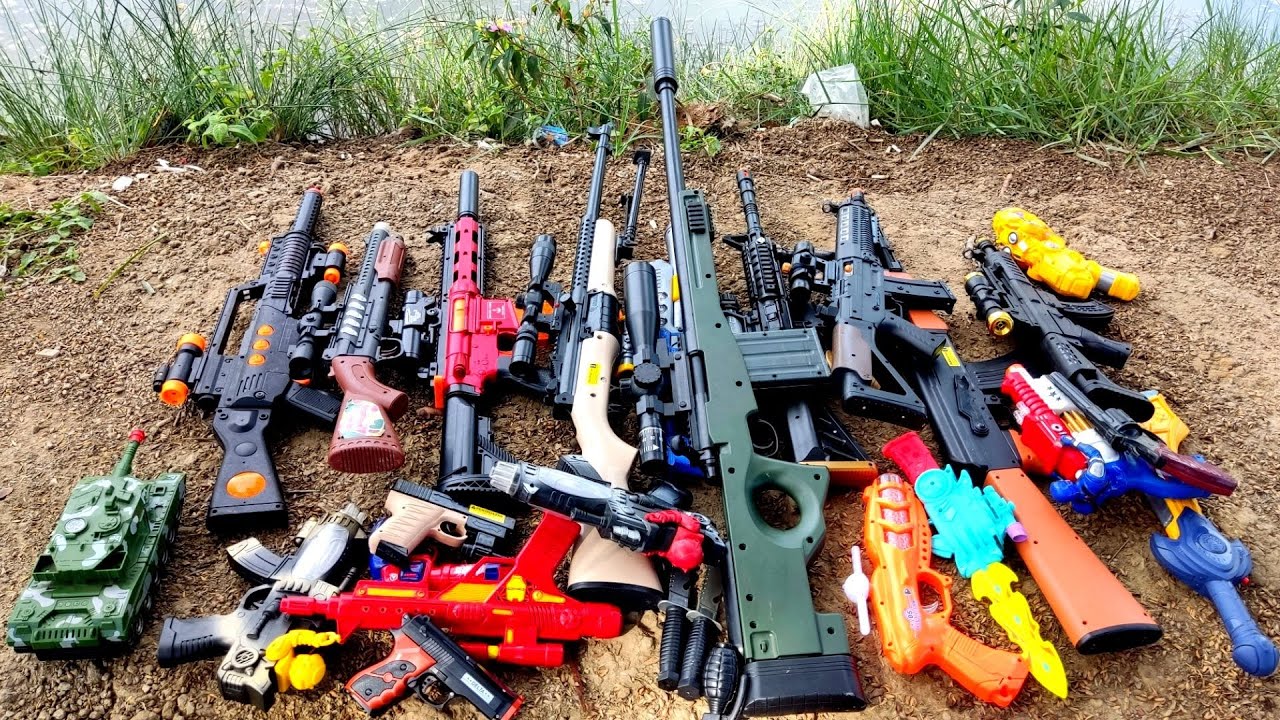 Mengumpulkan Mainan Granat, Ak 47,Awm Sniper, Avengers Gun, Max Gun ...