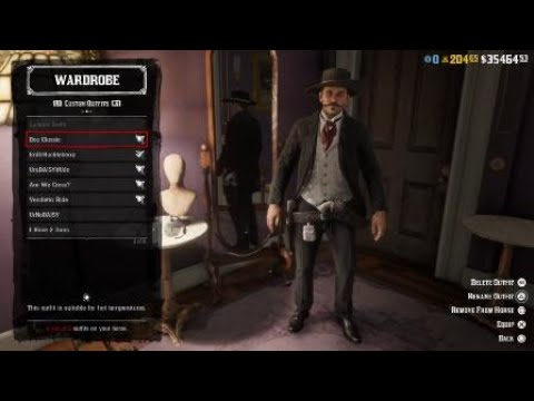 RDR2 Doc Holliday Outfits - YouTube