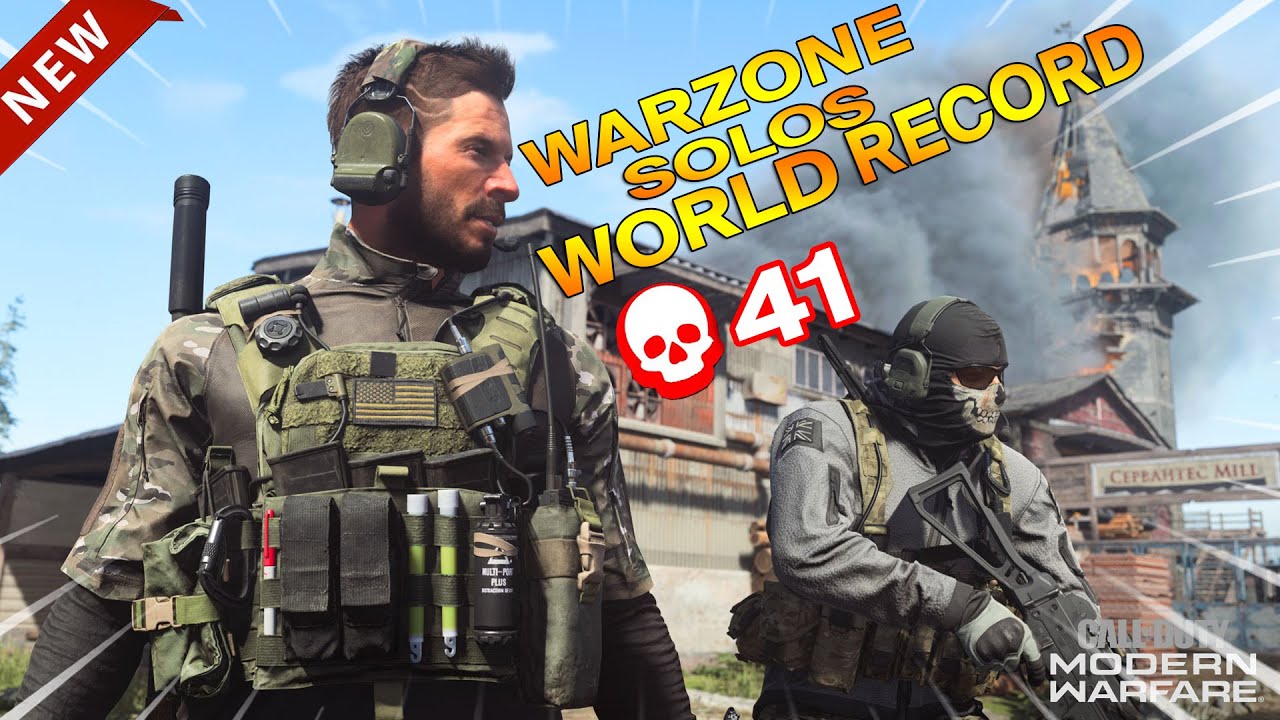 WARZONE NEW SOLOS WORLD RECORD 41 KILLS 😱🔥 - YouTube