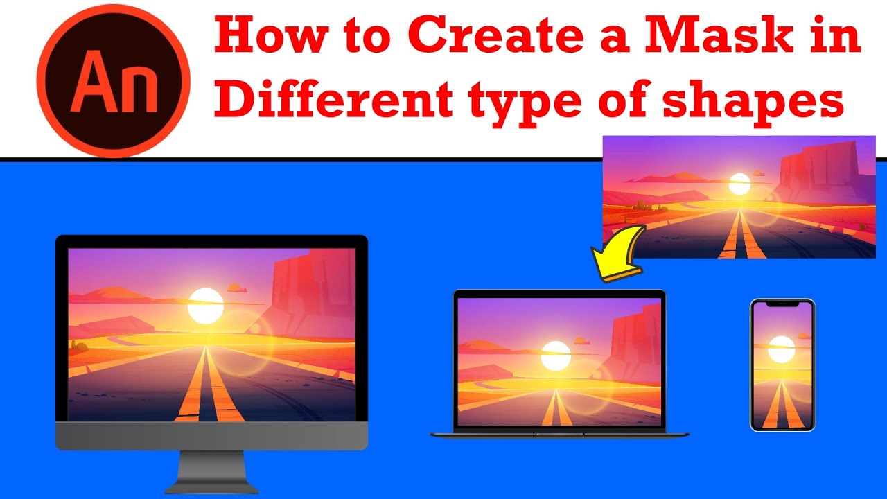 How to Create a Mask in Animate CC | Adobe Animate CC Basic Tutorial ...