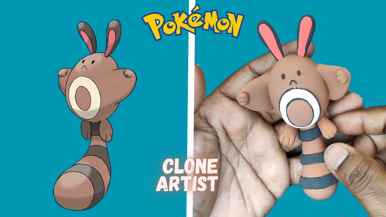 Pokemon Clay Art || Sentret Normal -Type Pokemon Easily in Clay || Air ...