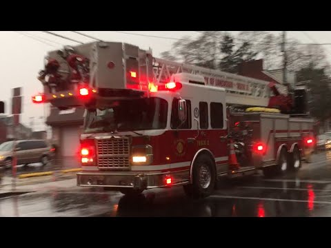 Lancaster Fire Department Truck 64-2 Responding 11/18/17 - YouTube
