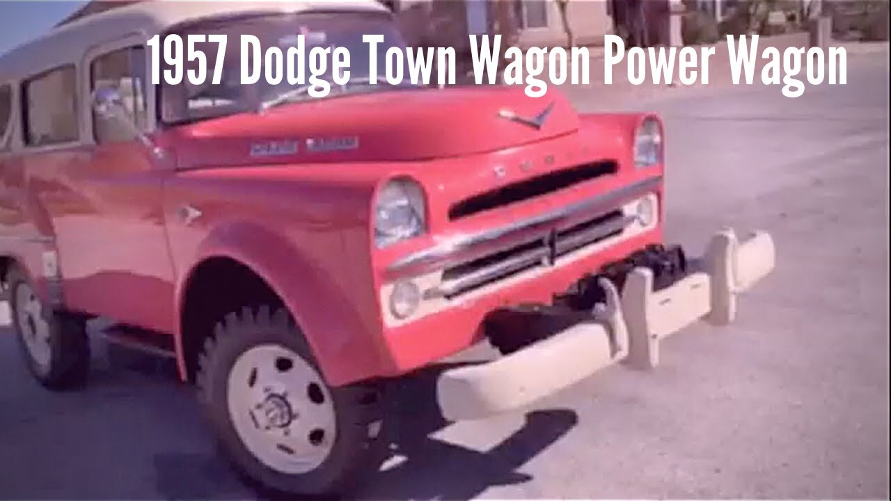1957 Dodge Town Wagon Power Wagon With 315 Hemi - YouTube