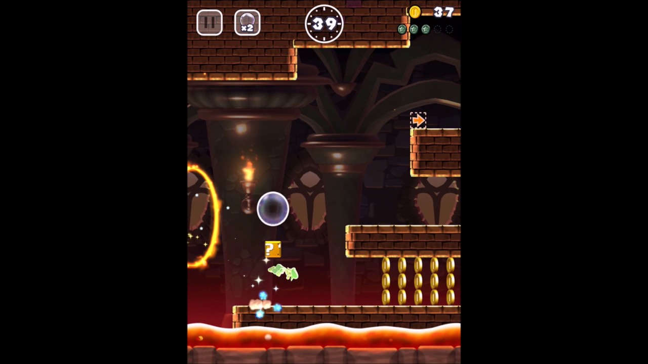 Super Mario Run 5-4 Secret Black Coin Locations - YouTube