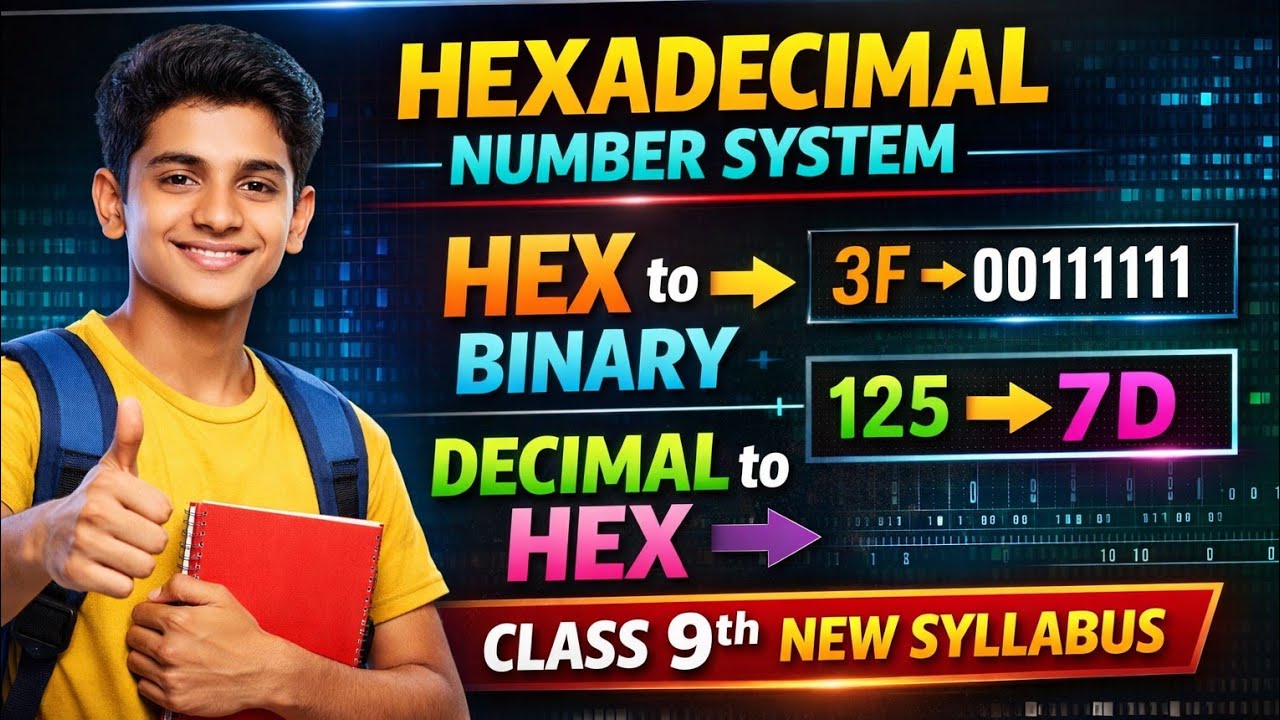 Hexadecimal Number System ||Hex to Decimal, Binary & Decimal to Hex ...