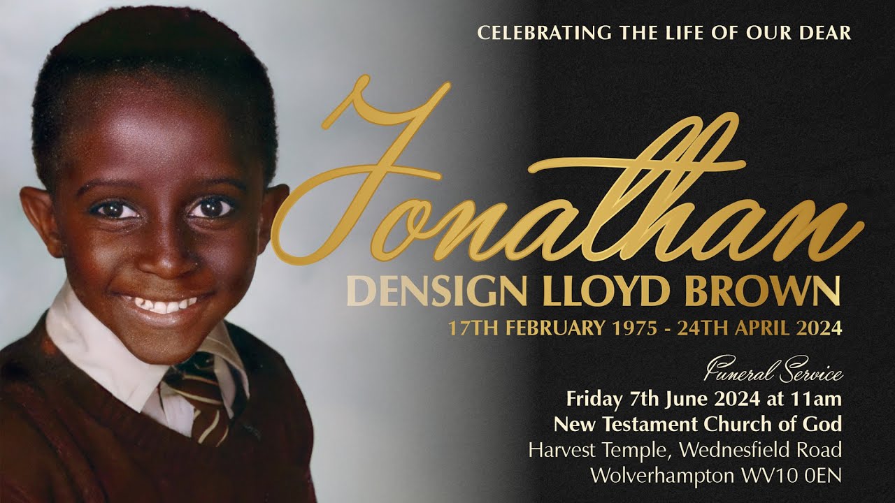 Celebrating The Life of Jonathan Design Lloyd Brown - YouTube