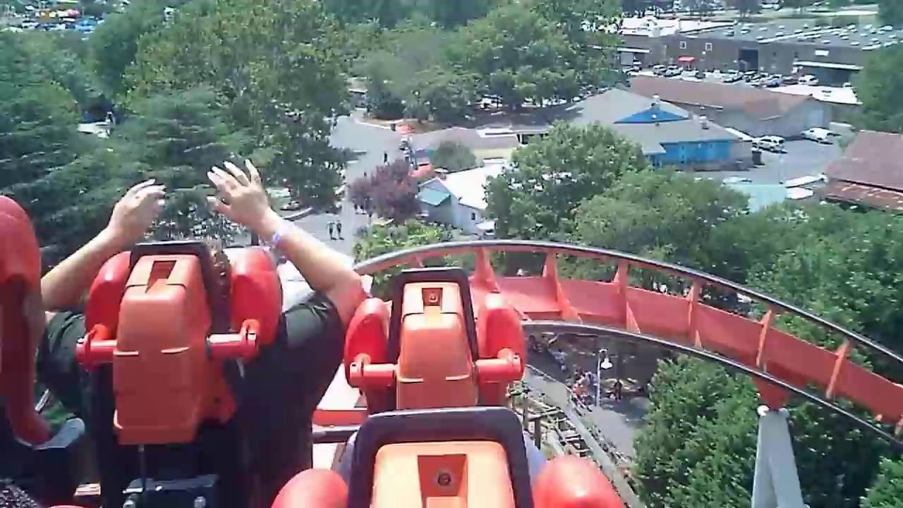 Vortex POV Carowinds B&M Stand Up Coaster - YouTube
