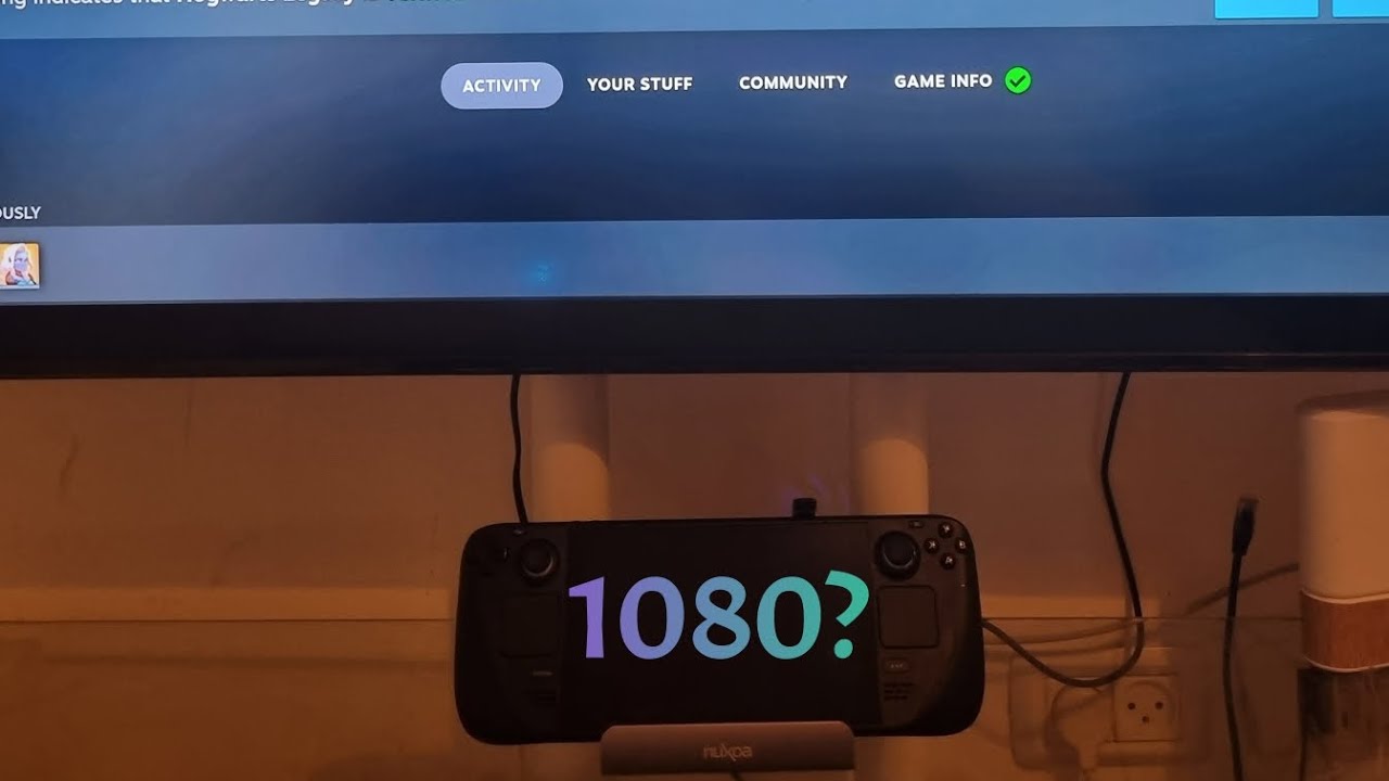 Steam Deck 1080p gaming on a TV! - YouTube