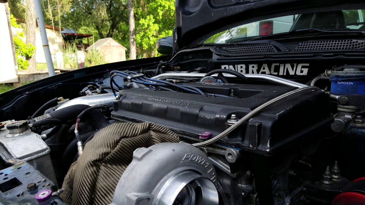 380whp/294tq Turbo integra - YouTube