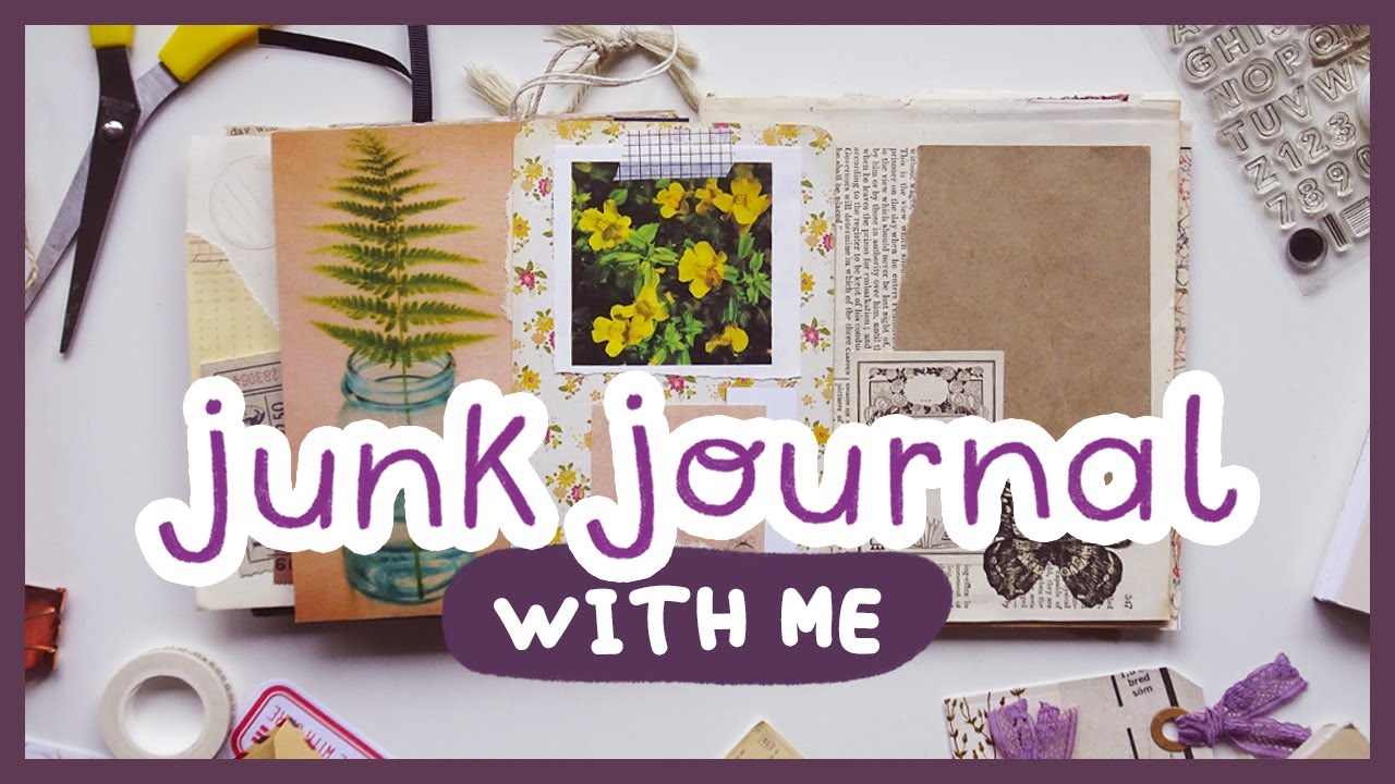 Chilled Junk Journal With Me | Junk Journal July prompts | Real time ...