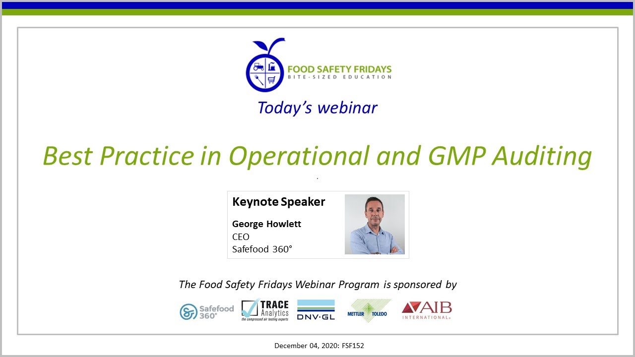 Best Practice in Operational and GMP Auditing - YouTube