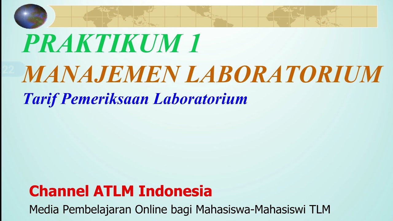 Praktikum Manajemen Lab: Tarif Pelayanan Laboratorium | Menghitung ...