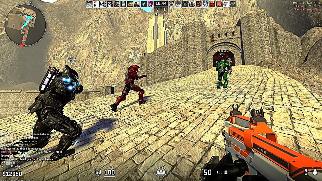 CS2: Zombie Escape - ze_LOTR_Helms_Deep_p (WIN) on GFL - YouTube