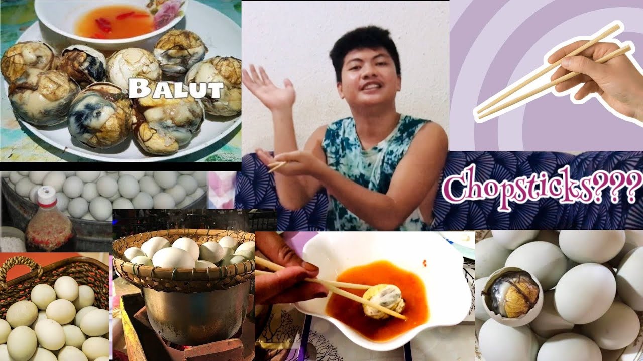 EATING BALUT USING CHOPSTICKS CHALLENGE 😂 - YouTube