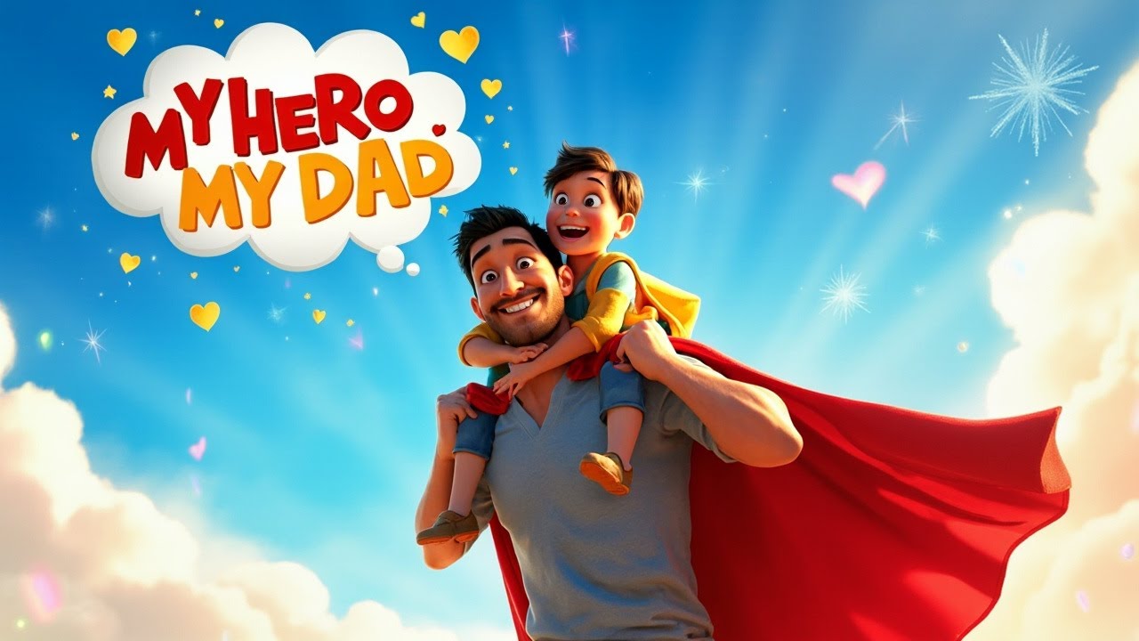 Fathers Day Song | My Hero, My Dad 💙 - YouTube