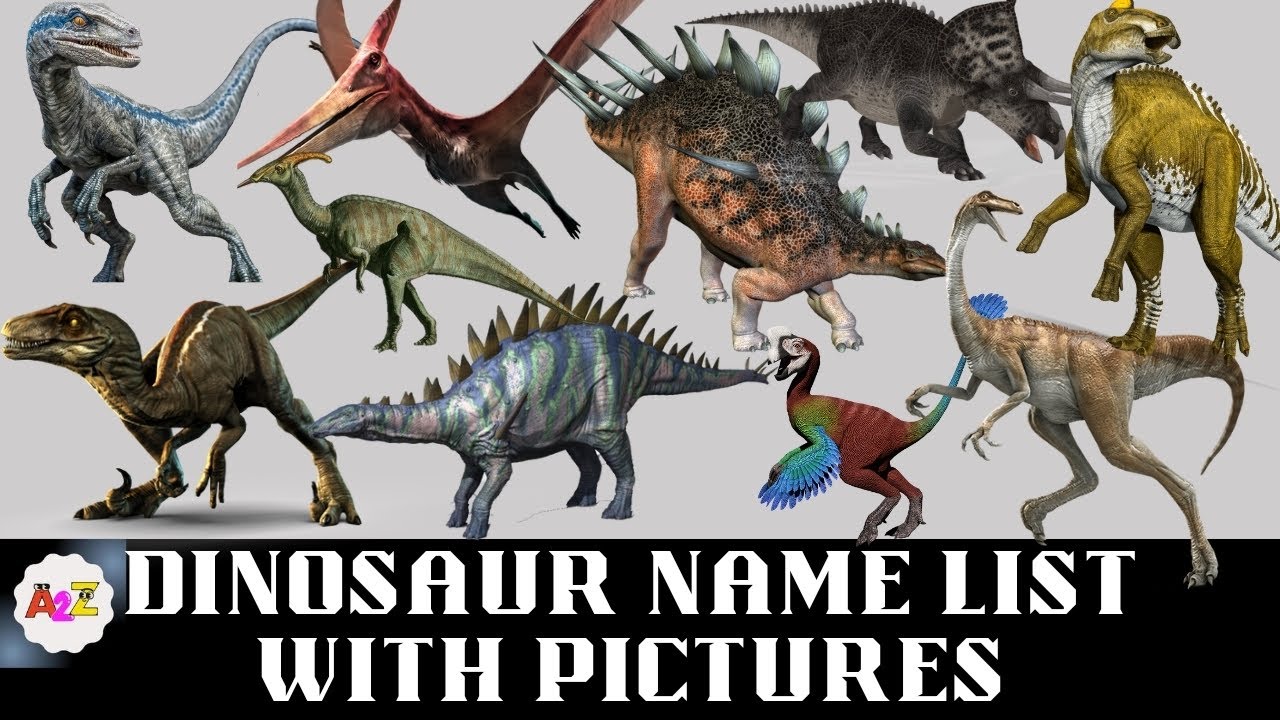 Dinosaurs Names And Pictures List