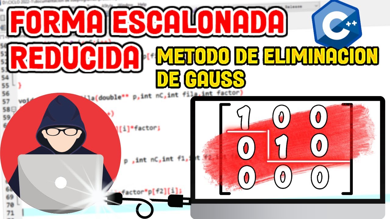 FORMA ESCALONADA REDUCIDA 🪜 ELIMINACION DE GAUSS C++ - YouTube