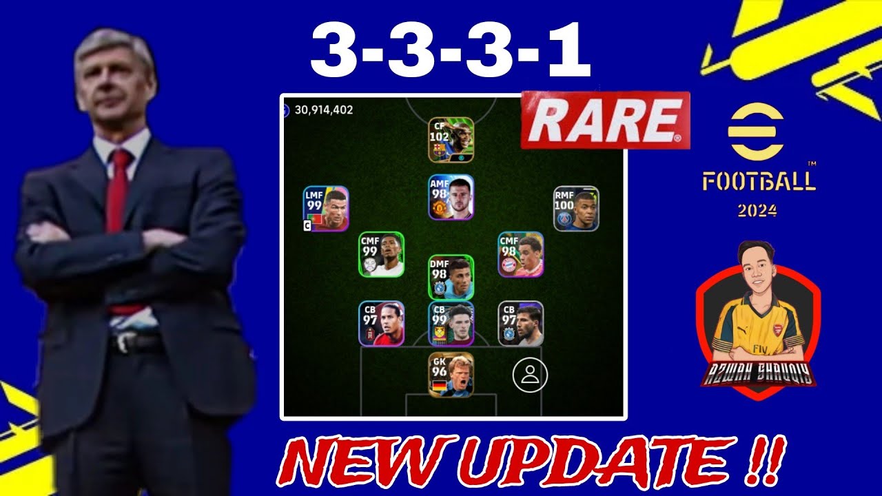 How To Get Hidden Formation 3331 in eFootball 2024 Mobile || New Update ...