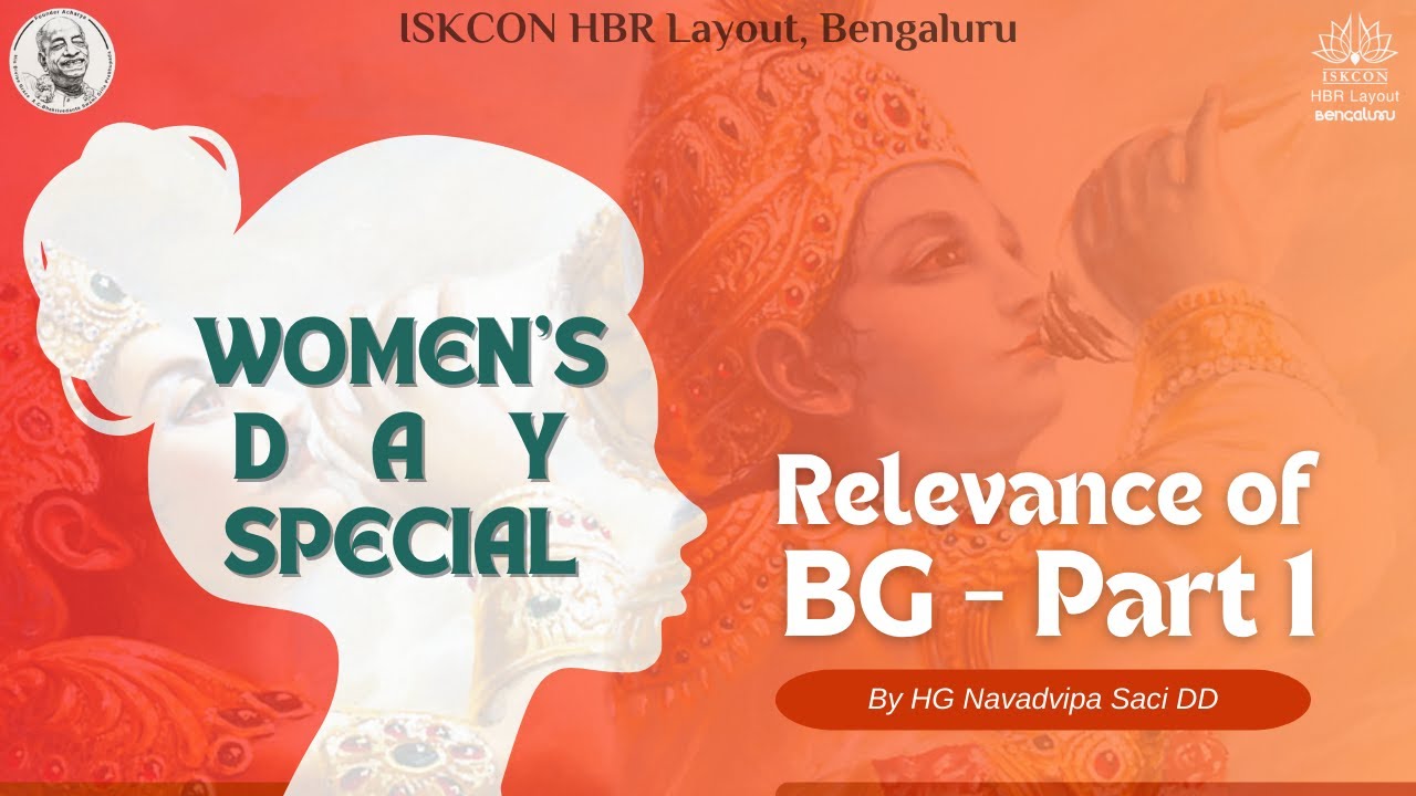 SGR 1 - Relevance of BG - Part 1 | By HG Navadvipa Saci DD - YouTube