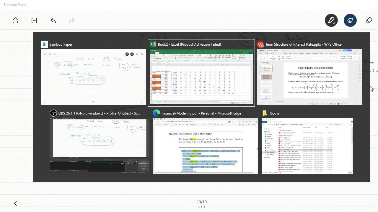 Estimating the Yield Curve Using the Nelson-Siegel Model in Excel - YouTube