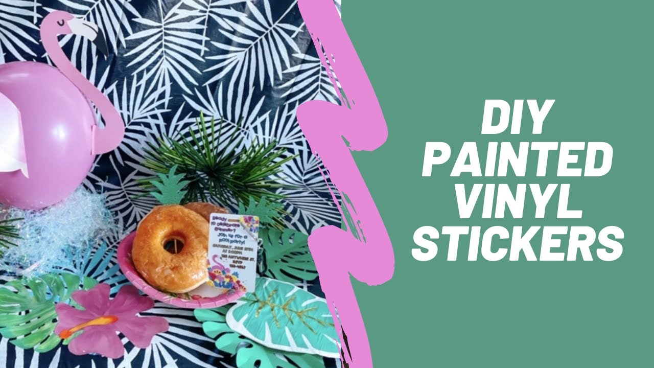 DIY Painted Vinyl Stickers - YouTube