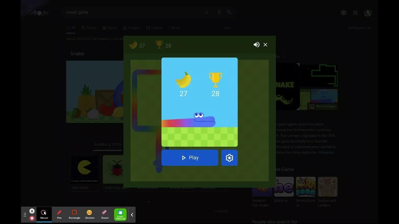 snake game Google Search 1 - YouTube