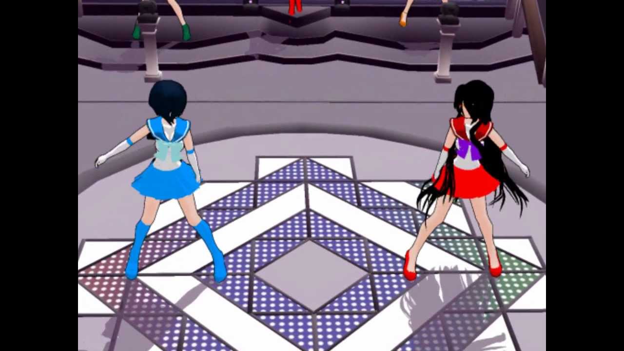 MMD Sailor Scouts Bad Apple Dance - YouTube