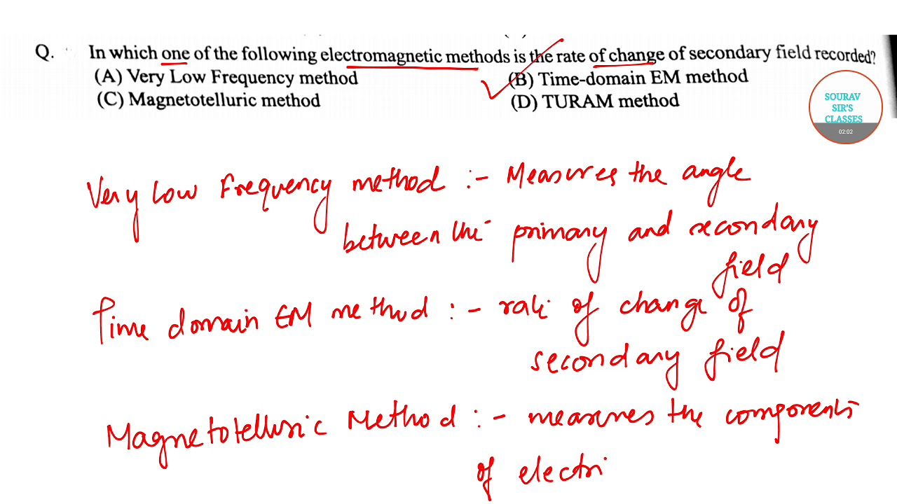 GATE GEOLOGY AND GEOPHYSICS 2016 SEC-A PART 2 Q16,17 YEAR SOLVE, AND ...
