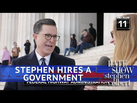 Stephen Colbert Fills Every Vacant Federal Government Job