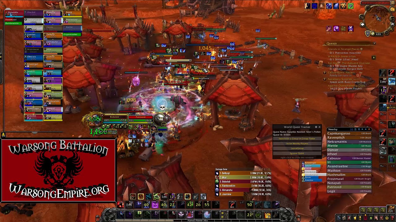 Warsong Battalion: Durotar World PvP on Emerald Dream - YouTube