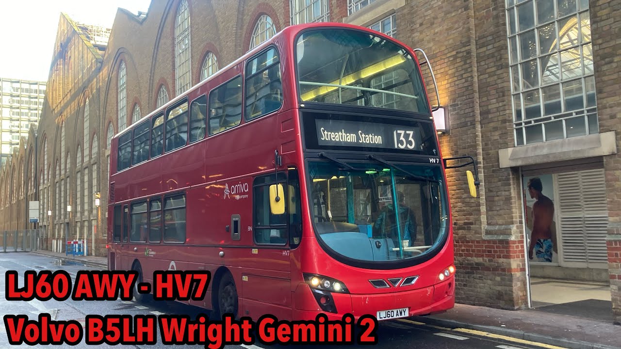 Arriva London Route 133 | Volvo B5LH Wright Eclipse Gemini 2 | HV7 LJ60 ...