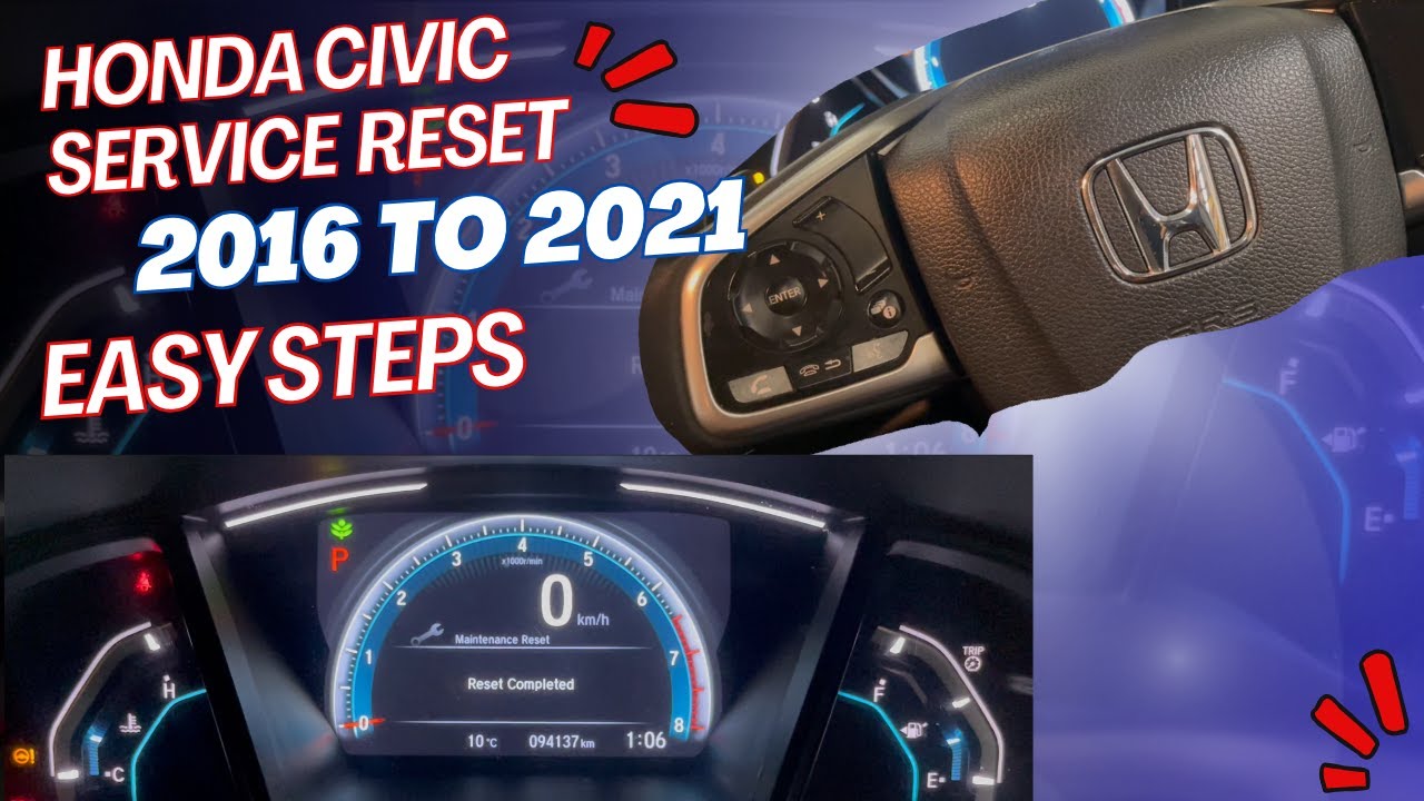 How to do service reset on Honda civic - YouTube