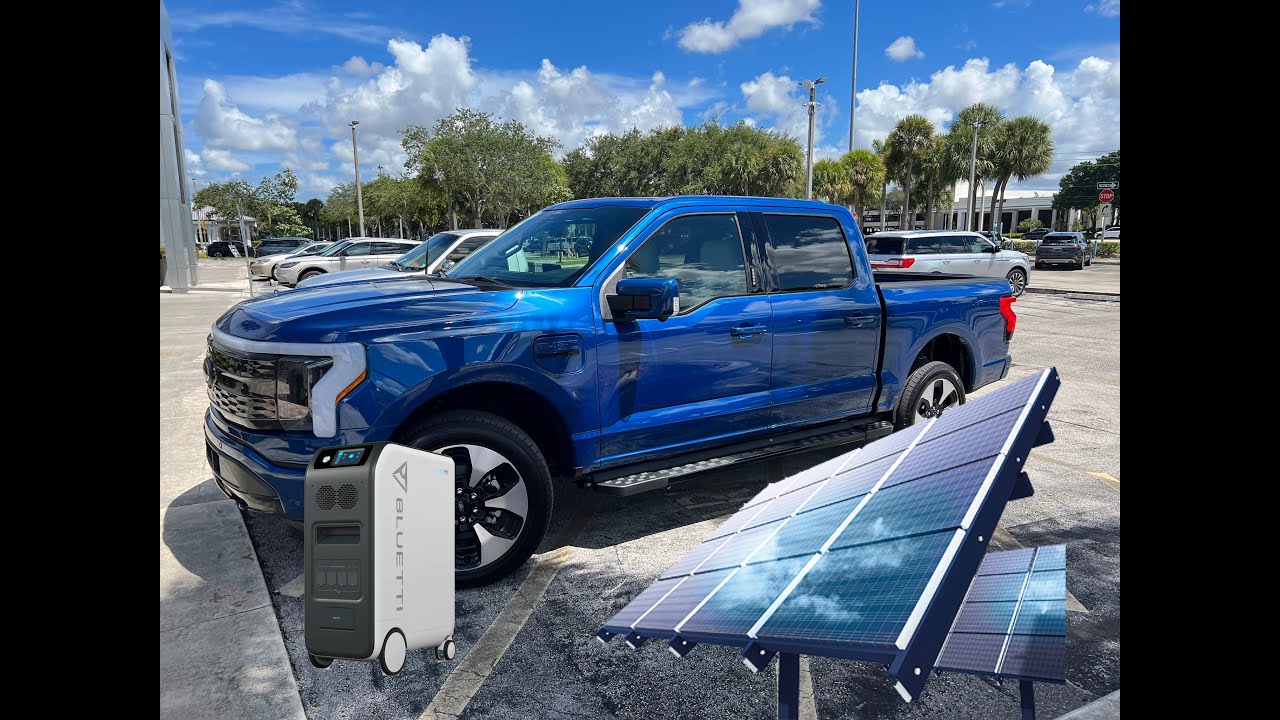 How To Fully Solar Power A Ford F-150 Lightning For TRULY Green Energy ...