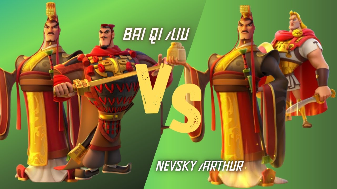 Bai Qi , liu che VS Liu che Alex rise of kingdom| #rok #rokstrategy # ...