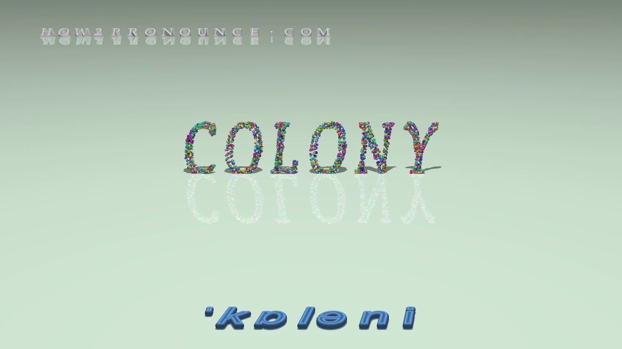 colony - pronunciation + Examples in sentences and phrases - YouTube