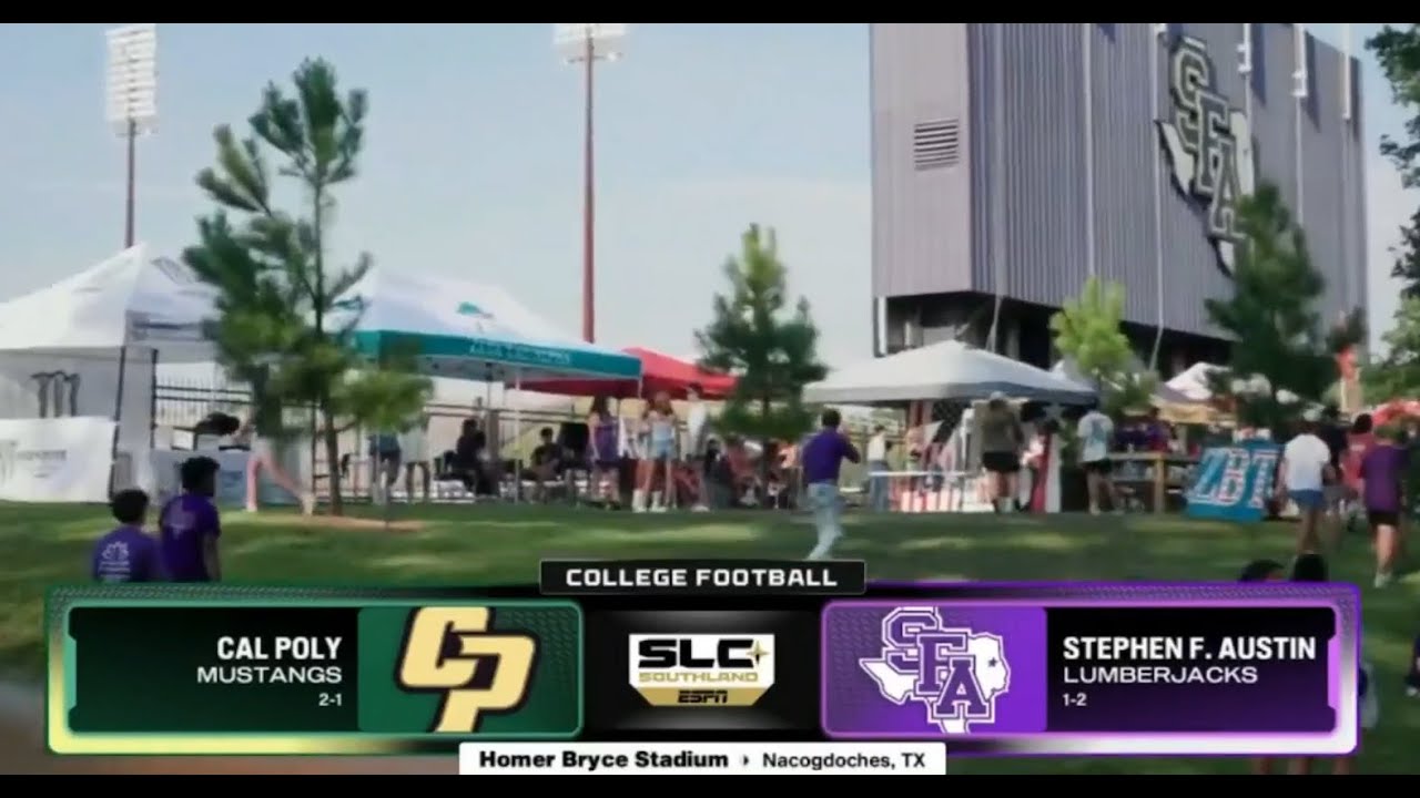 NCAAF 2025 Week 04 Cal Poly vs Stephen F. Austin - YouTube
