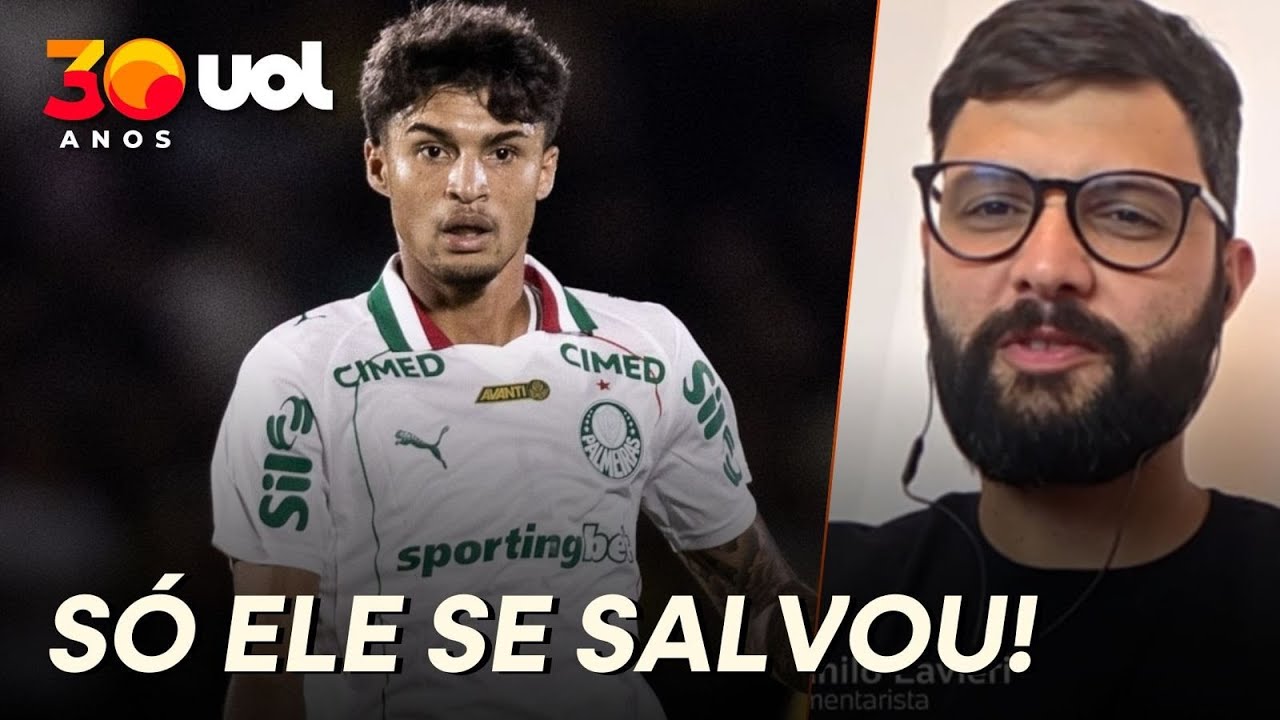 NINGUÉM DO PALMEIRAS FOI BEM E SÓ JOIA DA BASE TENTOU ALGO! DANILO ANALISA GOLEADA DO ...