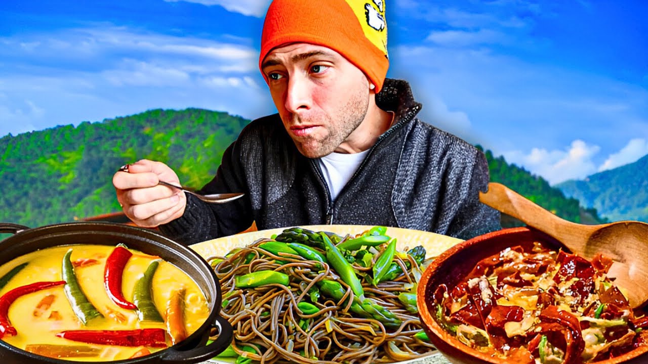 Trying 200 Bhutanese Street Food Dishes!! Must Try Food In Bhutan ...