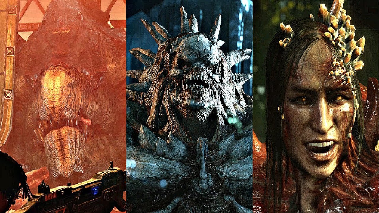 GEARS OF WAR 5 - All Bosses / Boss Fights + Ending [4K 60FPS] - YouTube