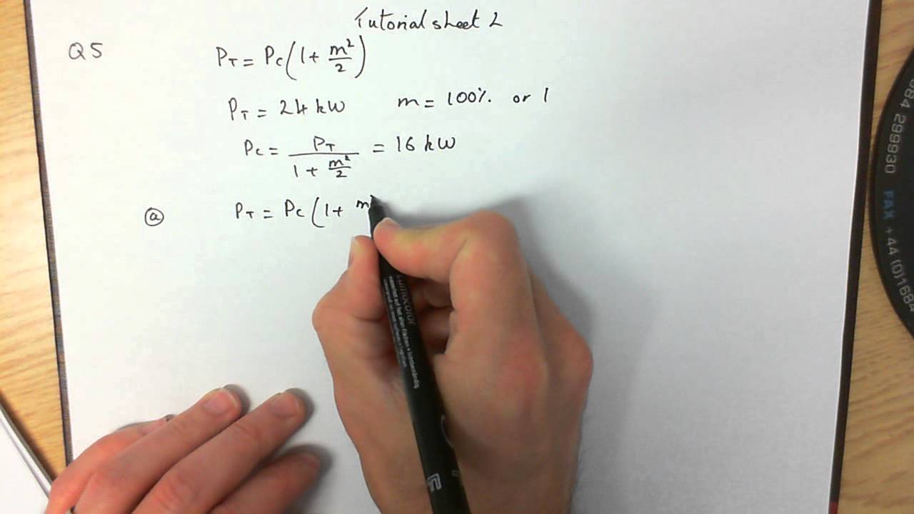 EEE224/227 Tutorial sheet 2: Q5 - YouTube
