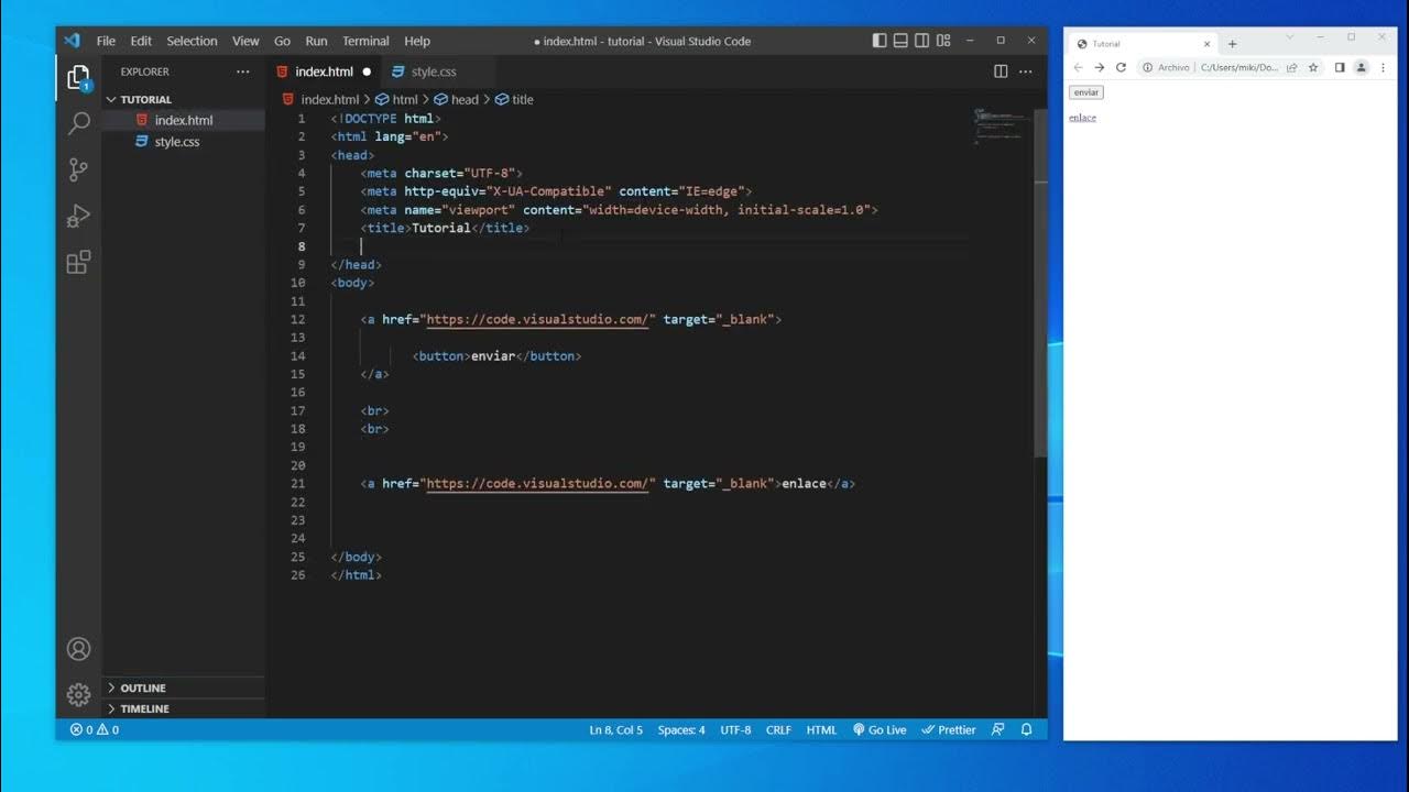 Cómo HACER que un BOTON ABRA una VENTANA en HTML 😱 - YouTube