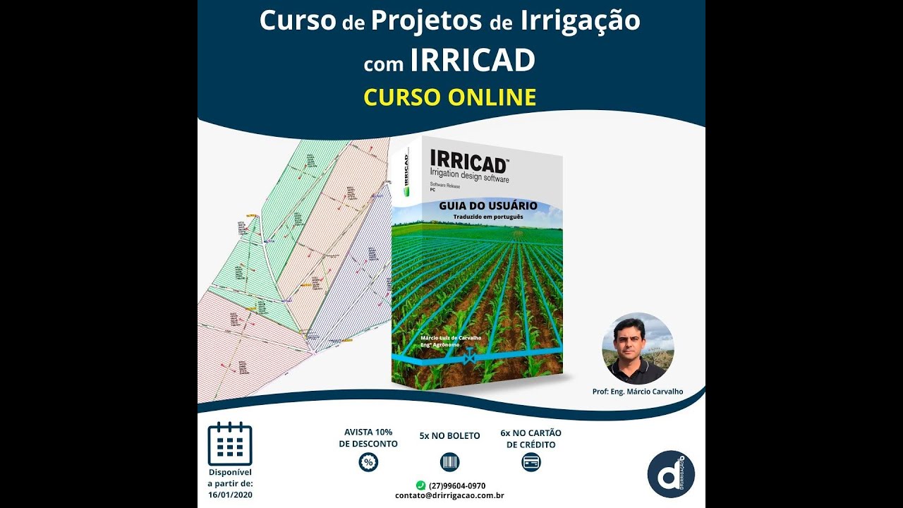#5-Curso de projetos de irrigação com IRRICAD V17 - YouTube